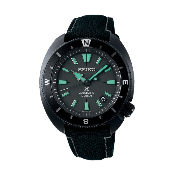 Seiko Prospex Mod. Divers - Black Serie Night Vision Tortuga Automatic ...